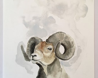 Ram painting | Etsy