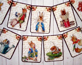 Peter rabbit banner | Etsy