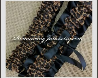 Animal print garter | Etsy