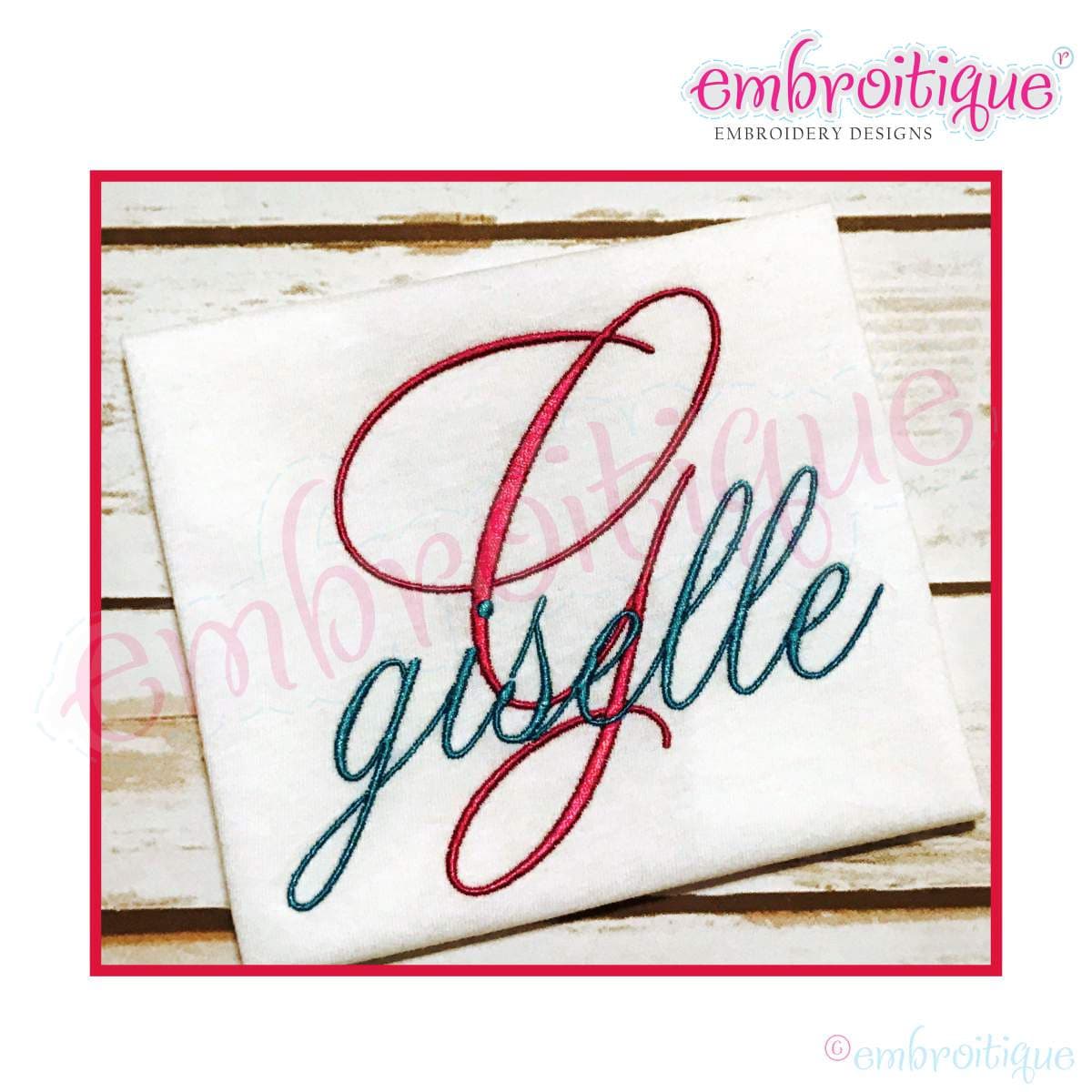 Giselle Monogram Font Small BX files included Instant