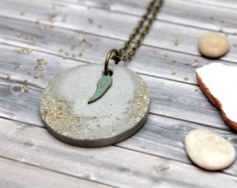 Concrete necklace | Etsy