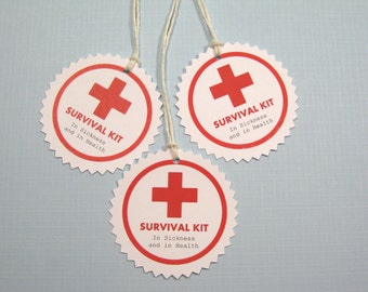 Survival kit tags | Etsy