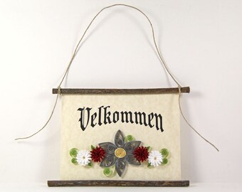 Velkommen sign | Etsy
