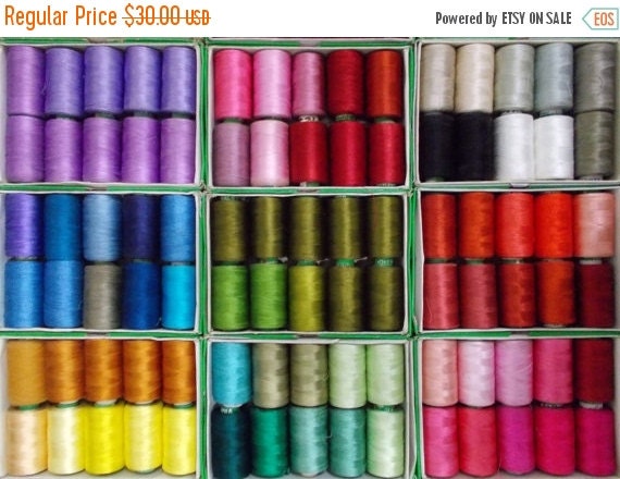 15% off Silk Thread 30 Spools Wholesale Indian by EverythingIndian