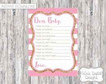 Dear baby letter | Etsy