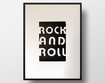 Rock and roll art | Etsy