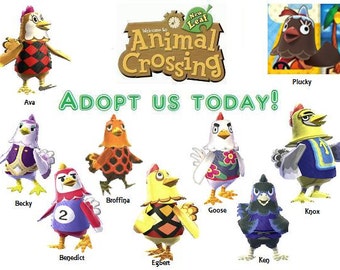 Chickens crossing | Etsy