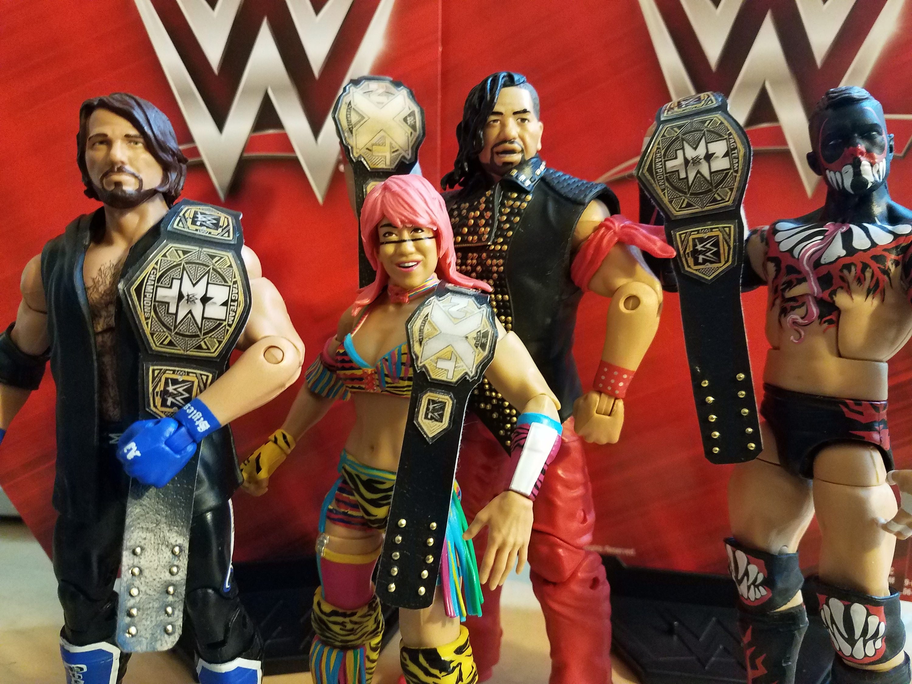 The new NXT Championship Belt set for wrestling action figures