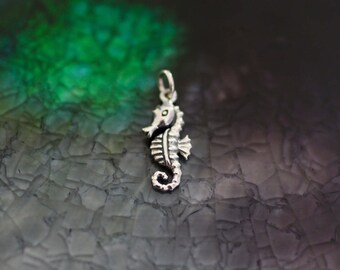 Seahorse charm | Etsy