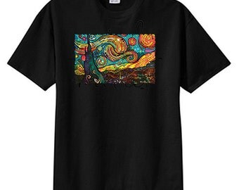 Starry night shirt | Etsy