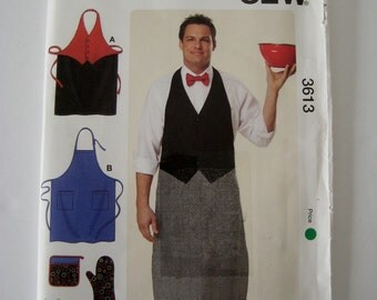 Tuxedo apron | Etsy