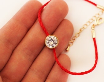 Red thread jewelry | Etsy