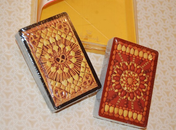 Vintage Hallmark Bridge Playing Cards / Plastic Coated