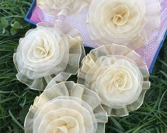 Organza roses | Etsy