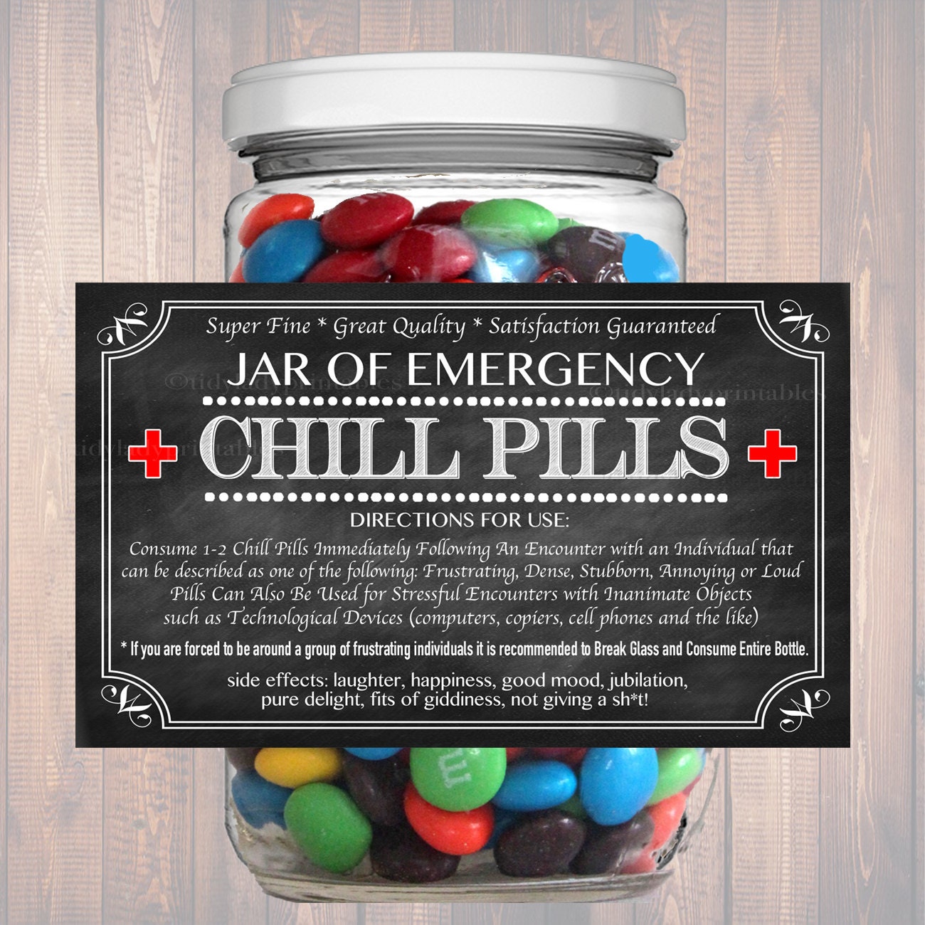 The Best Chill Pill Printable Labels Tristan Website