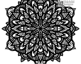 Mandala papercut | Etsy