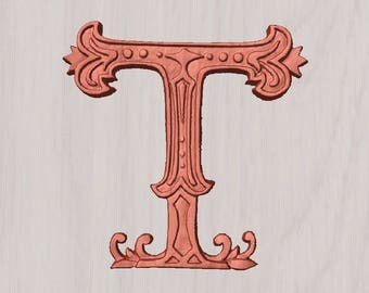 Wooden letter t | Etsy