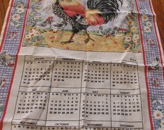 Tea towel calendar | Etsy