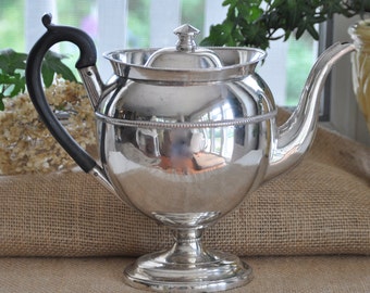 Silver plate teapot | Etsy