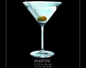 Martini poster | Etsy
