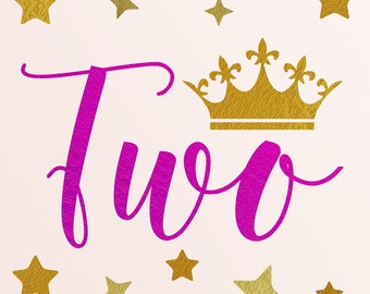 Second birthday svg | Etsy