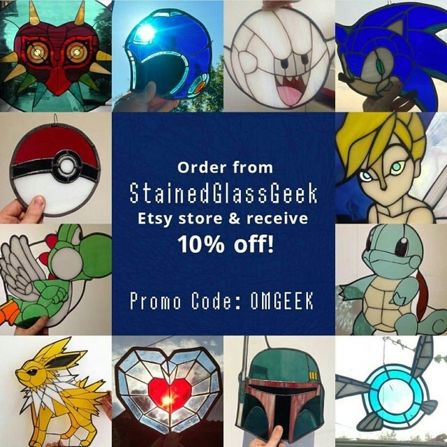 All stuff Geeks love handmade in stained glass by stainedglassgeek
