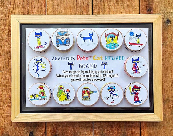 Reward Chart Personalized Pete the Cat Reward Board magnets