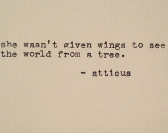 Atticus quote | Etsy