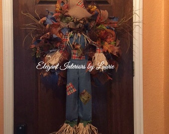 Scarecrow wreath | Etsy
