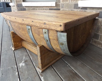 Wine barrel table | Etsy