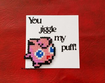 Perler bead card | Etsy