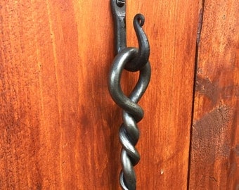 Items similar to Wood Stove Fire Poker / Hand Forged / Short Fire Poker ...