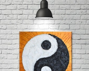 Yin yang art | Etsy
