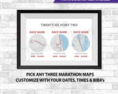 Customized maps by TreasuredCourses on Etsy