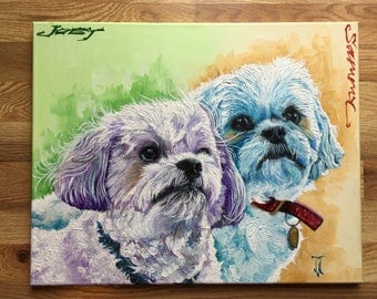 Abstract dog art | Etsy