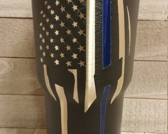 Police tumbler | Etsy