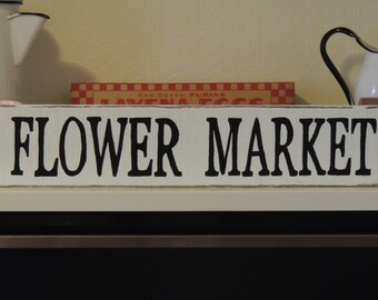 Flower market sign | Etsy