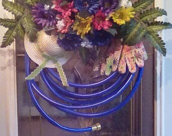 Garden hose wreath | Etsy