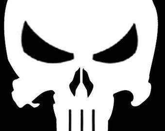 Punisher car decal | Etsy