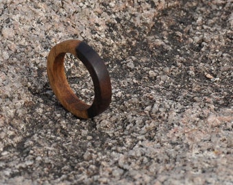 Mens wood ring | Etsy