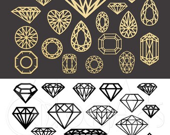 Diamond clip art | Etsy