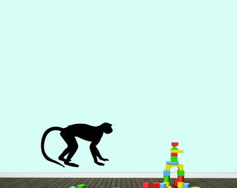 Monkey wall decals | Etsy