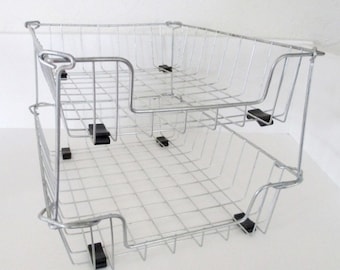 Wire file baskets | Etsy