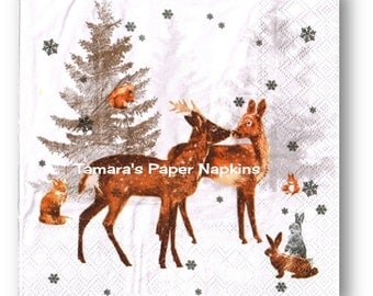 Animal print napkins | Etsy