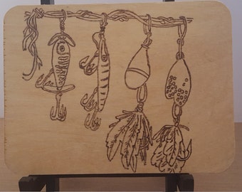 Wood burning fish | Etsy