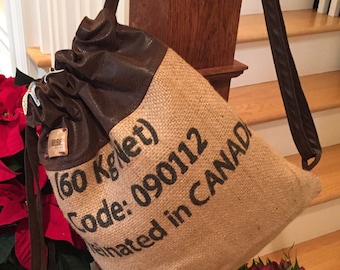 Recycled coffee sack | Etsy