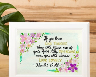 If you have good thoughts | Etsy