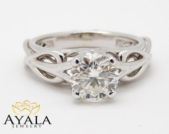 Ayala Jewelry Unique Engagement Ring Rose Gold by AyalaDiamonds