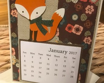 Items similar to Black and White Striped 2015 Desk Calendar on Etsy