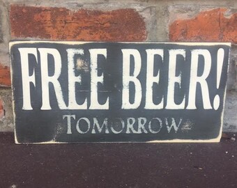 Free beer tomorrow | Etsy